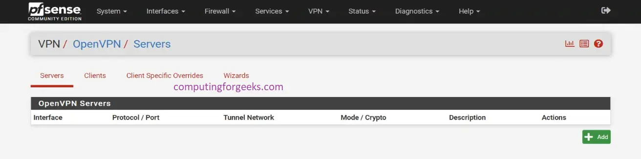 How To Configure OpenVPN Server on pfSense / OPNsense | ComputingForGeeks