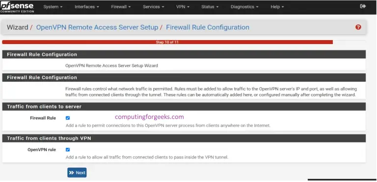 How To Configure OpenVPN Server on pfSense / OPNsense | ComputingForGeeks