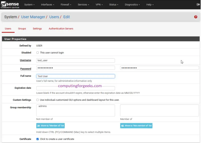 How To Configure OpenVPN Server on pfSense / OPNsense | ComputingForGeeks
