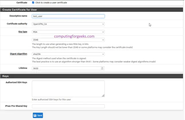 How To Configure OpenVPN Server on pfSense / OPNsense | ComputingForGeeks