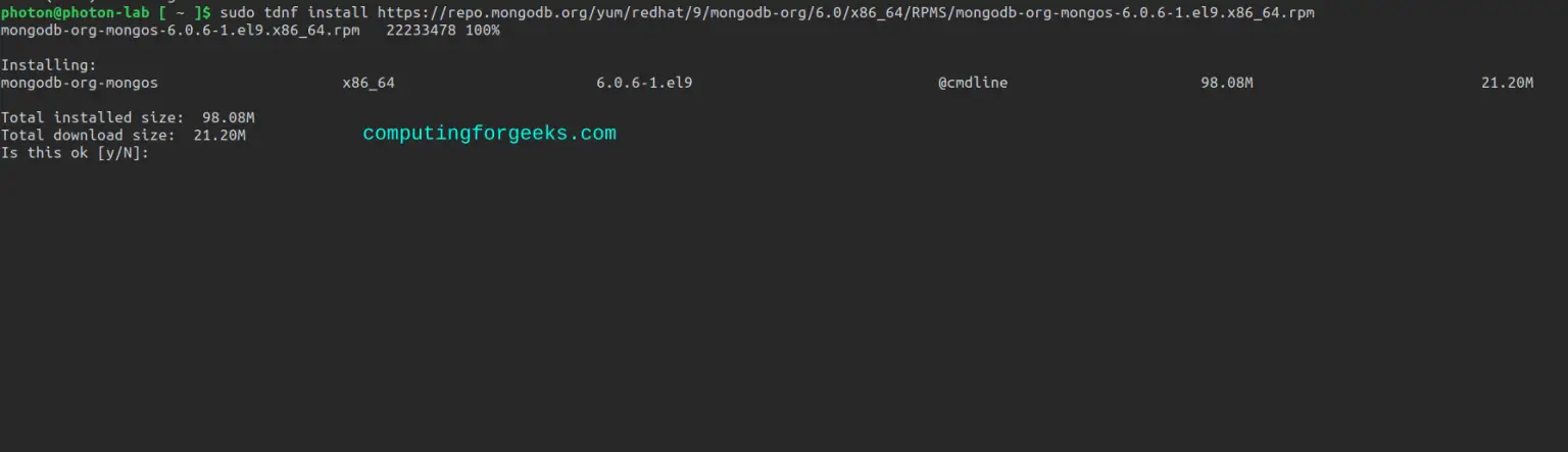 Manage Photon OS from Command Line Interface (CLI) | ComputingForGeeks