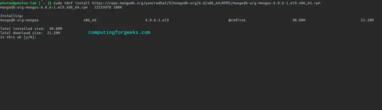 Manage Photon OS from Command Line Interface (CLI) | ComputingForGeeks
