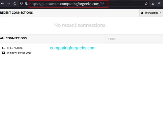 Configure Nginx Proxy For Guacamole With Let's Encrypt SSL | ComputingForGeeks