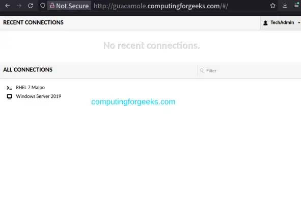 Configure Nginx Proxy For Guacamole With Let's Encrypt SSL | ComputingForGeeks