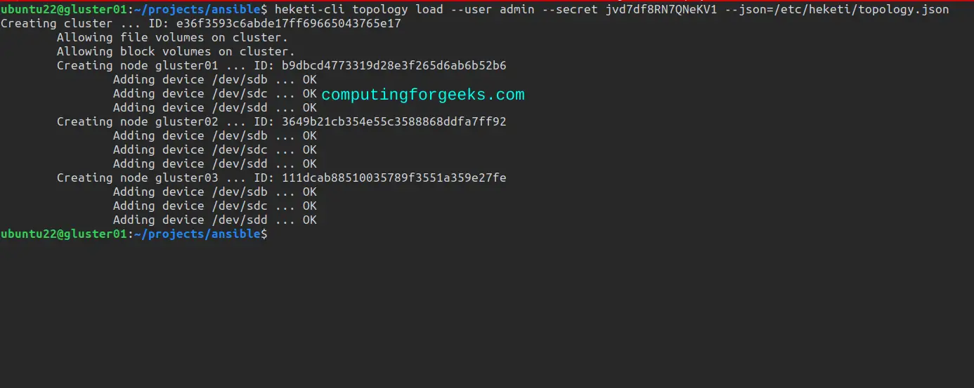 Configuring GlusterFS on Ubuntu 22.04 With Heketi | ComputingForGeeks