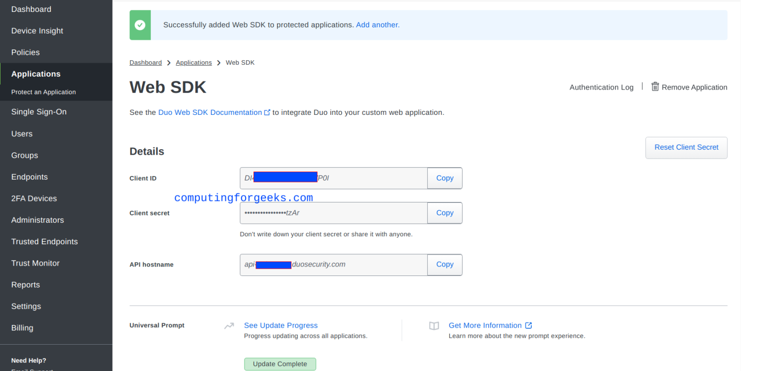 Guacamole Integration with Active Directory, OTP, and Duo 2FA | ComputingForGeeks