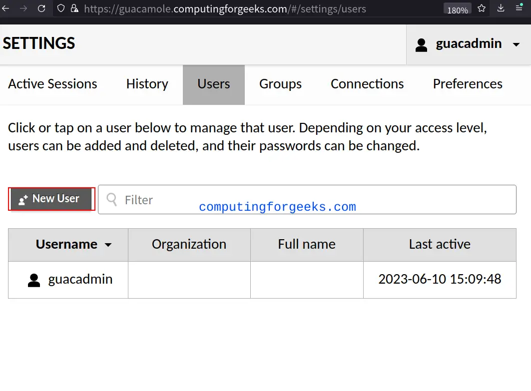 Guacamole Integration with Active Directory, OTP, and Duo 2FA | ComputingForGeeks