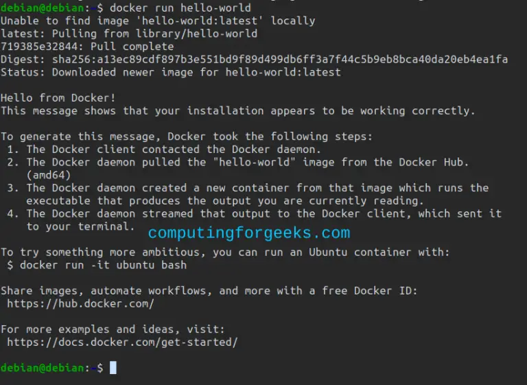 How To Install Docker Engine On Debian 12 Bookworm Computingforgeeks