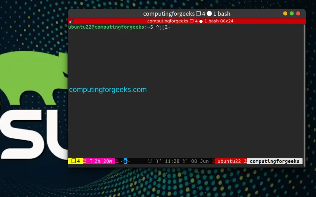 Proper Way To Customize Tmux on Linux and macOS | ComputingForGeeks