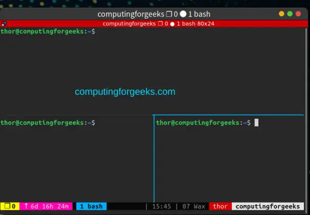 Proper Way To Customize Tmux On Linux And Macos Computingforgeeks