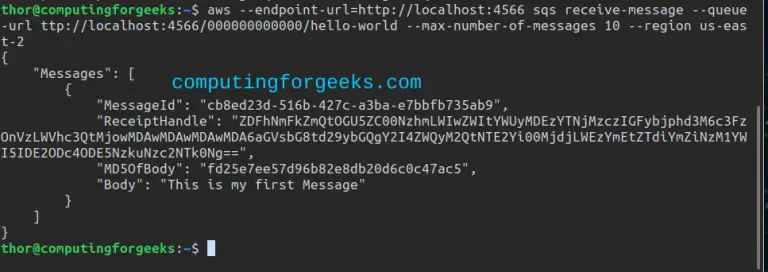Run Local AWS Cloud Stack using LocalStack on Linux | ComputingForGeeks