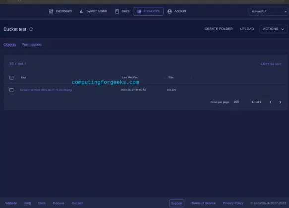 Run Local AWS Cloud Stack using LocalStack on Linux | ComputingForGeeks