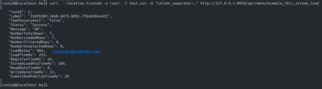 Run Apache Doris Analytics on Rocky/Alma 8 | ComputingForGeeks