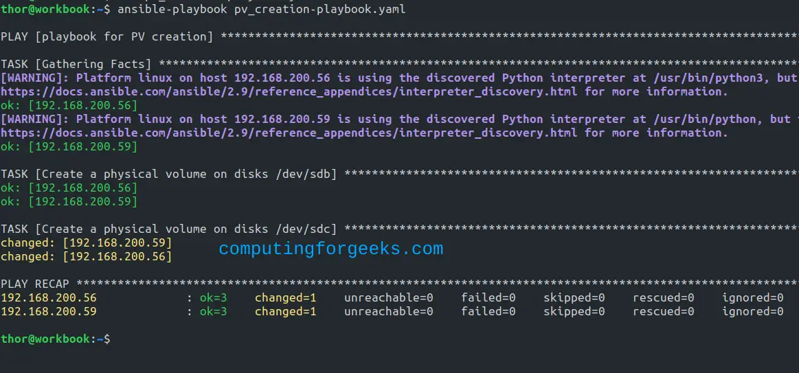 Automated Logical Volume Manager (LVM) Management on Linux using Ansible | ComputingForGeeks
