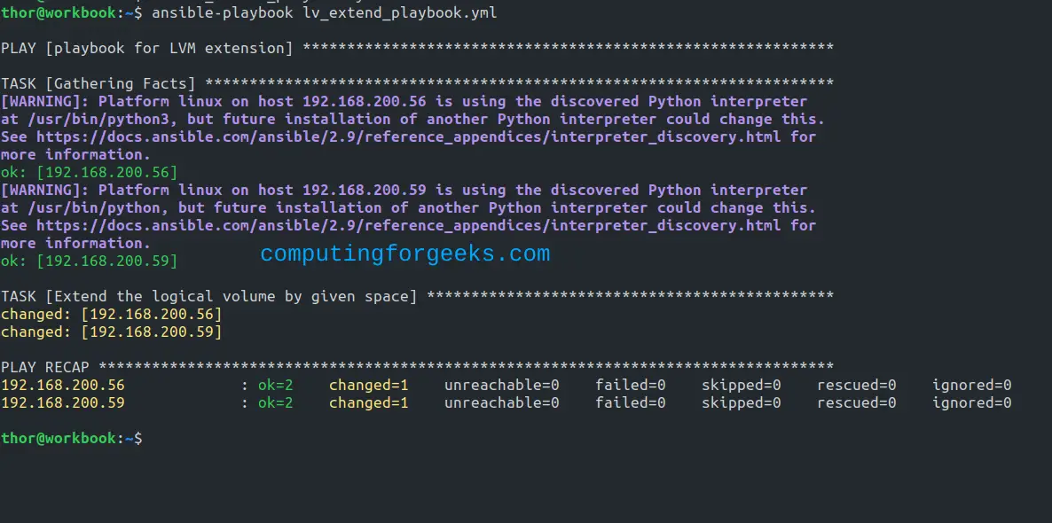Automated Logical Volume Manager Lvm Management On Linux Using Ansible Computingforgeeks