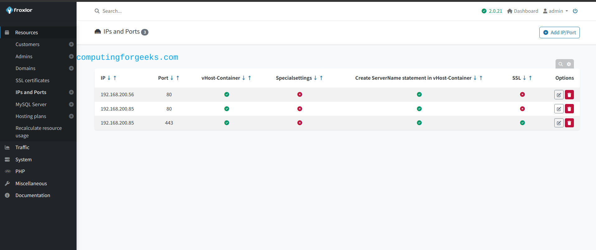 Install Froxlor server management on Debian 12 (Bookworm) | ComputingForGeeks