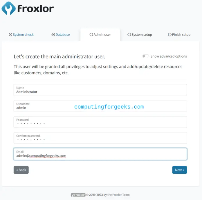 Install Froxlor server management on Debian 12 (Bookworm) | ComputingForGeeks