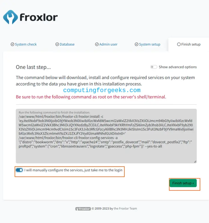 Install Froxlor server management on Debian 12 (Bookworm) | ComputingForGeeks