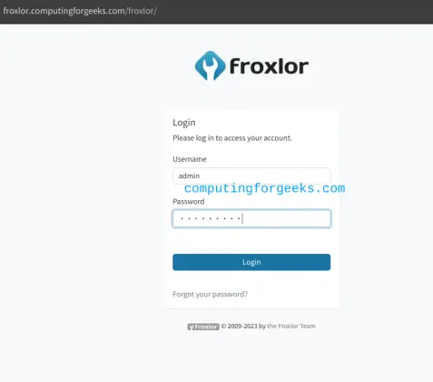 Install Froxlor server management on Debian 12 (Bookworm) | ComputingForGeeks