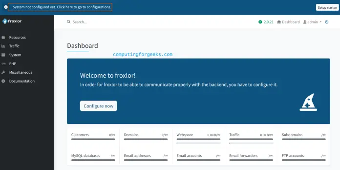 Install Froxlor server management on Debian 12 (Bookworm) | ComputingForGeeks