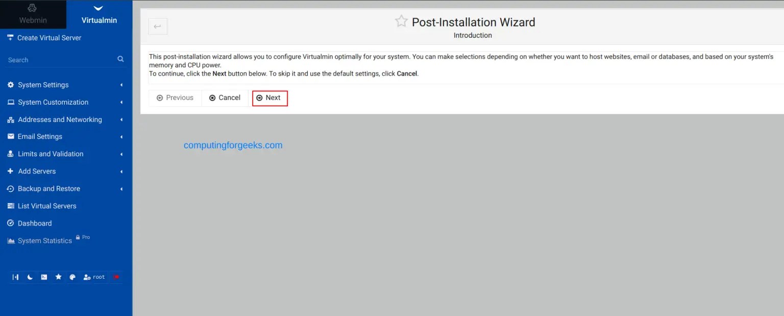 Installing Webmin Virtualmin Directadmin On Debian 12 9737