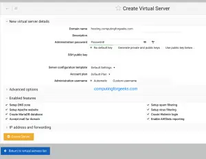 Installing Webmin / Virtualmin / DirectAdmin on Debian 12 | ComputingForGeeks