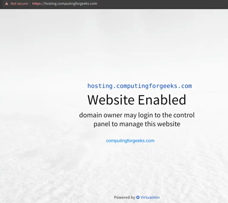 Installing Webmin / Virtualmin / DirectAdmin on Debian 12 | ComputingForGeeks