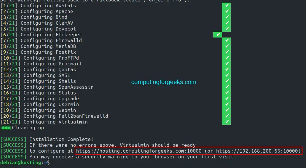 Installing Webmin Virtualmin Directadmin On Debian 12 Computingforgeeks