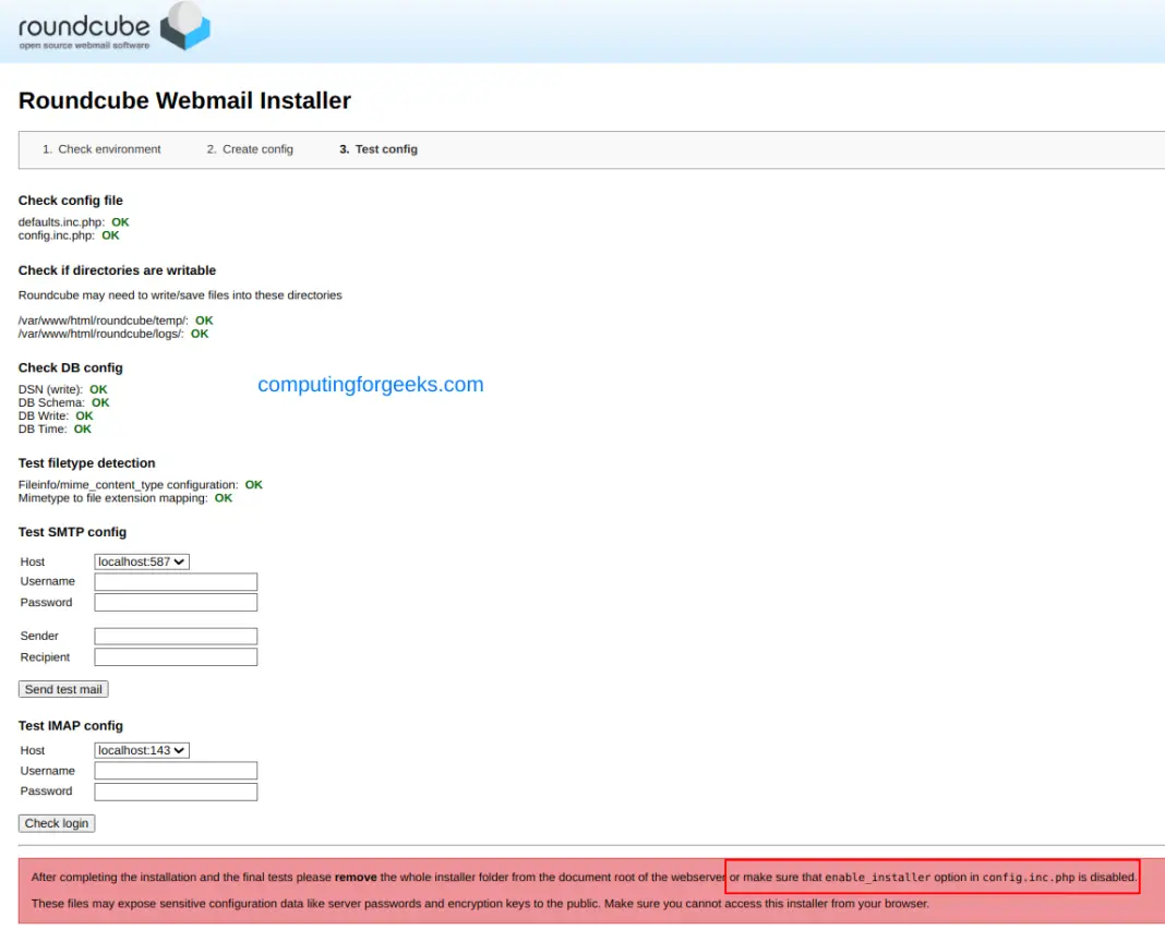 Deploy Mail Server on Debian 12 with Postfix, Dovecot, MySQL, and RoundCube | ComputingForGeeks