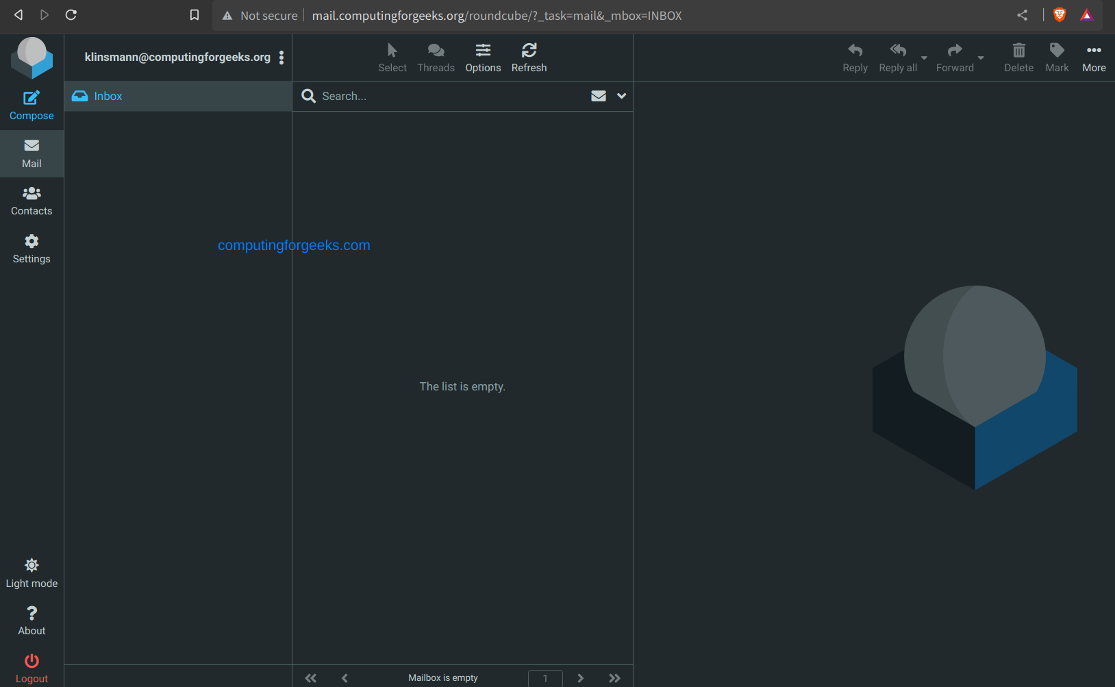 Deploy Mail Server on Debian 12 with Postfix, Dovecot, MySQL, and RoundCube | ComputingForGeeks