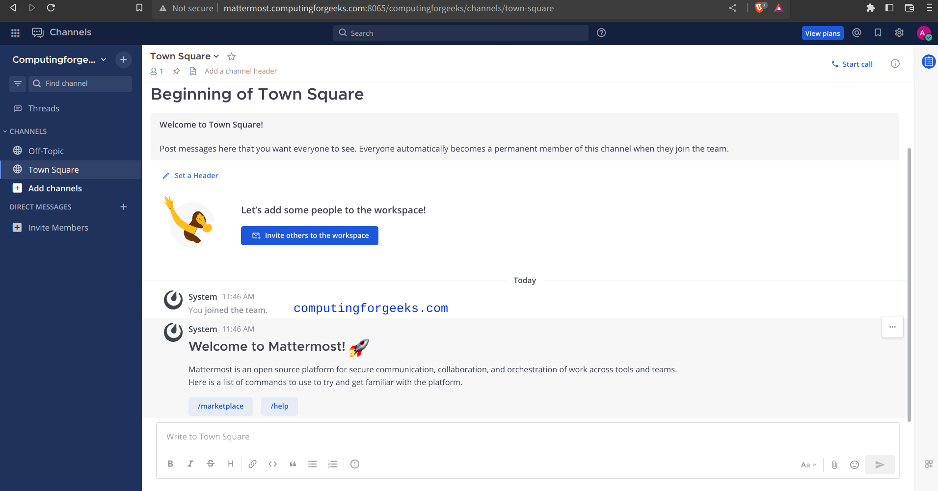 How To Install Mattermost Server on Debian 12 (Bookworm) | ComputingForGeeks