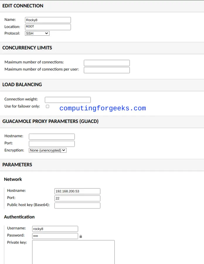 Install And Use Guacamole Remote Desktop On Centos 8 Rhel 8 Computingforgeeks
