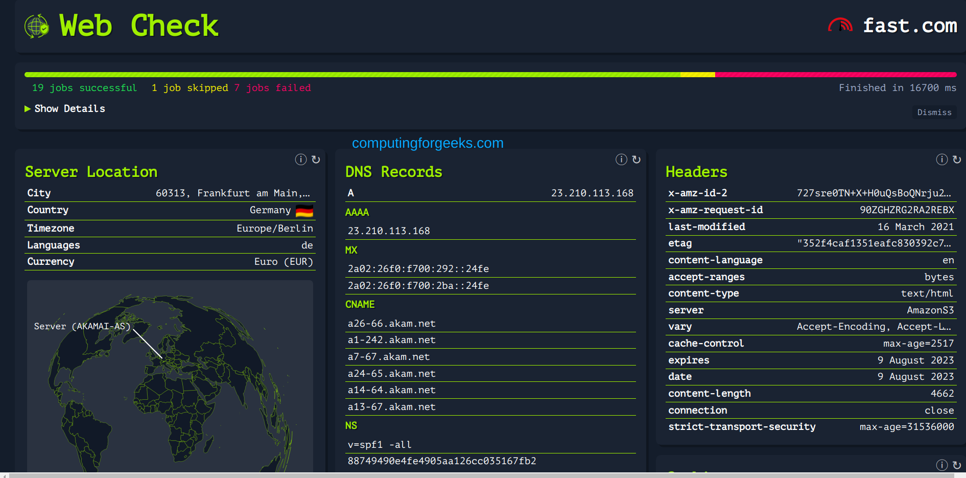 Web Check The Free Tool To Anylize Websites Computingforgeeks