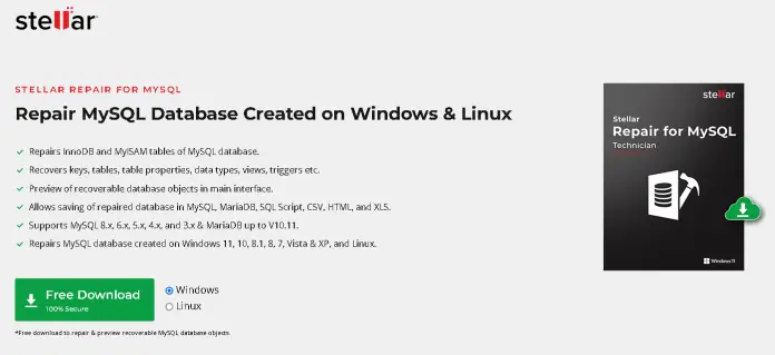 Stellar Repair For Mysql A Powerful Tool For Mysql Database Administrators Computingforgeeks