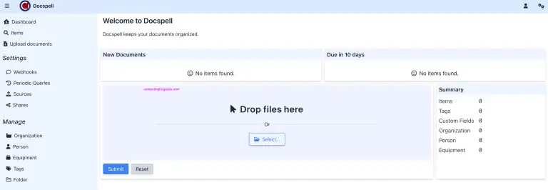 Install Docspell Document Management System (DMS) in Docker | ComputingForGeeks
