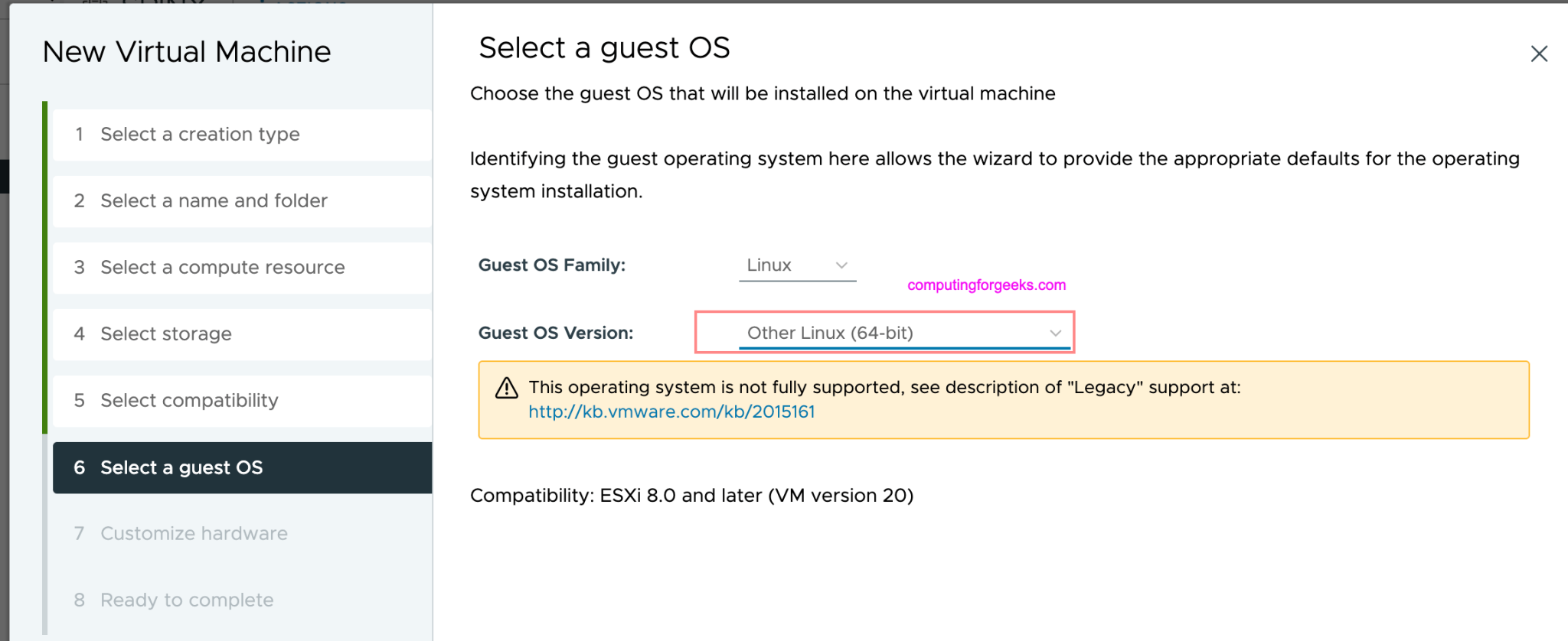 Install Flatcar Container Linux on VMware ESXI / vCenter | ComputingForGeeks