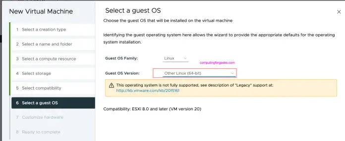 Install Flatcar Container Linux on VMware ESXI / vCenter | ComputingForGeeks
