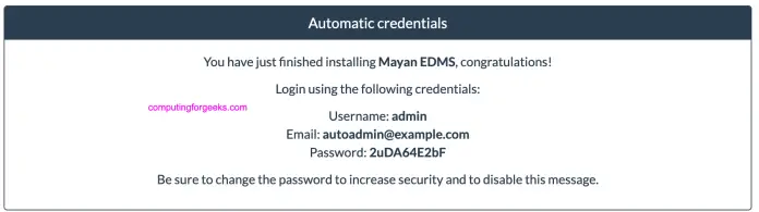 How To Run Mayan EDMS in Docker Containers | ComputingForGeeks