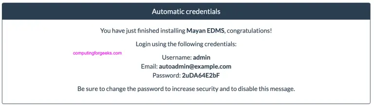 How To Run Mayan EDMS in Docker Containers | ComputingForGeeks