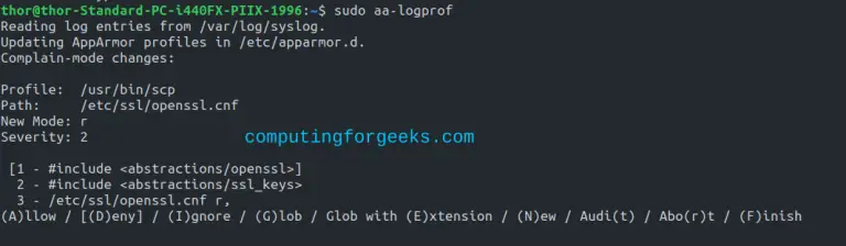 AppArmor Cheat Sheet for Linux System Administrators | ComputingForGeeks