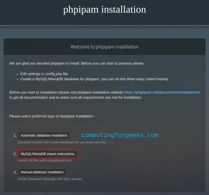 Install phpIPAM on Debian 12 (Bookworm) With Let's Encrypt SSL | ComputingForGeeks