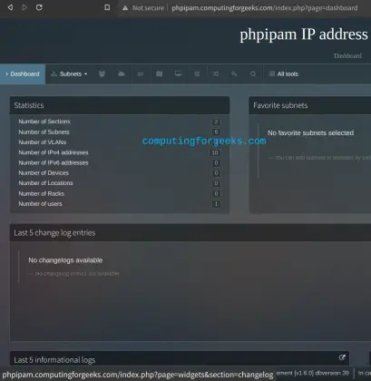 Install phpIPAM on Debian 12 (Bookworm) With Let's Encrypt SSL | ComputingForGeeks