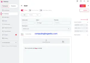 Novu - open-source notification infrastructure for developers | ComputingForGeeks