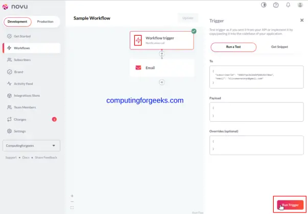 Novu - open-source notification infrastructure for developers | ComputingForGeeks