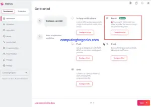 Novu - open-source notification infrastructure for developers | ComputingForGeeks