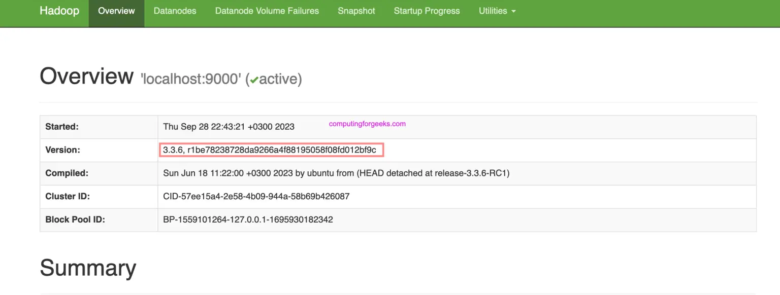 Install Apache Hadoop Hbase On Centos Rocky Linux Computingforgeeks