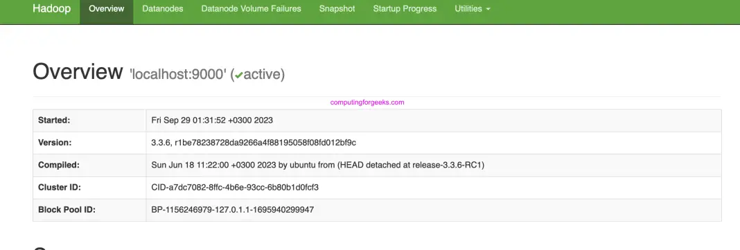 Install Apache Hadoop / HBase on Ubuntu 22.04|20.04|18.04 | ComputingForGeeks