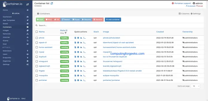 Best Ui Applications For Managing Docker Containers Computingforgeeks