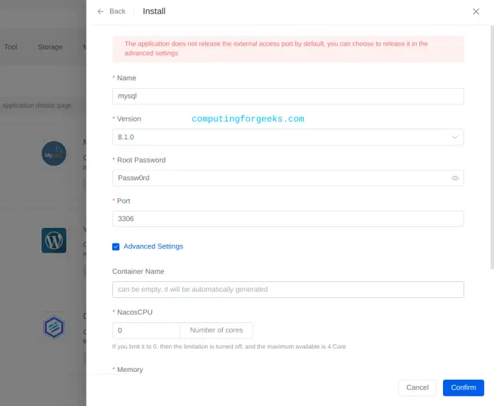 1Panel - Best Web Dashboard to Manage Linux server | ComputingForGeeks