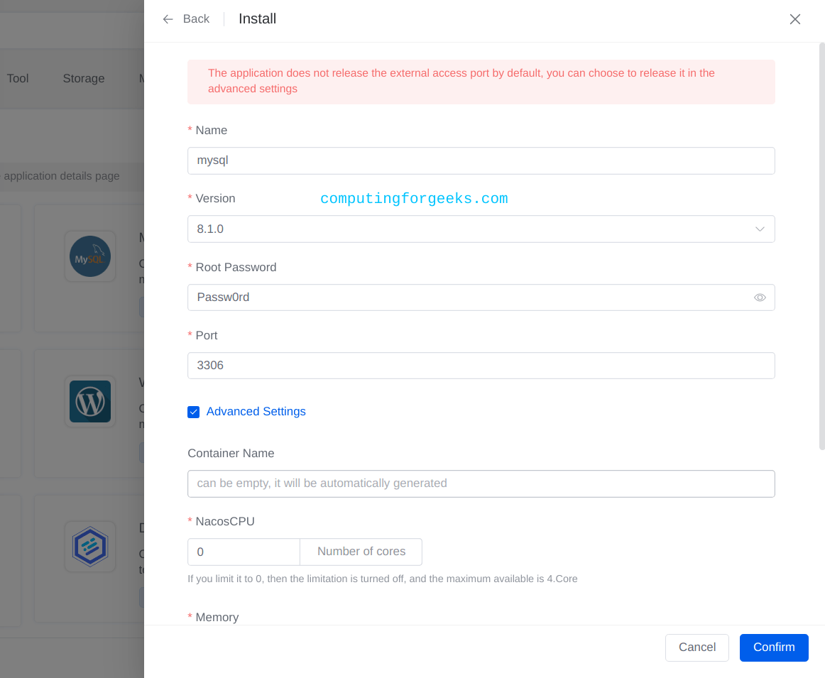 1Panel - Best Web Dashboard to Manage Linux server | ComputingForGeeks